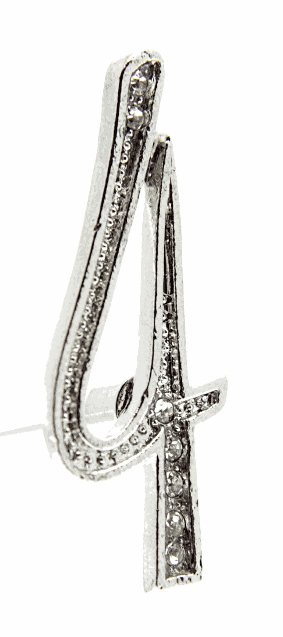 Monogram Numbers 4 - Silver — Corsage Creations